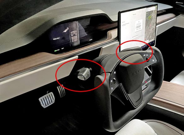 Stalks on Yoke Steering Wheel – TeslaTap