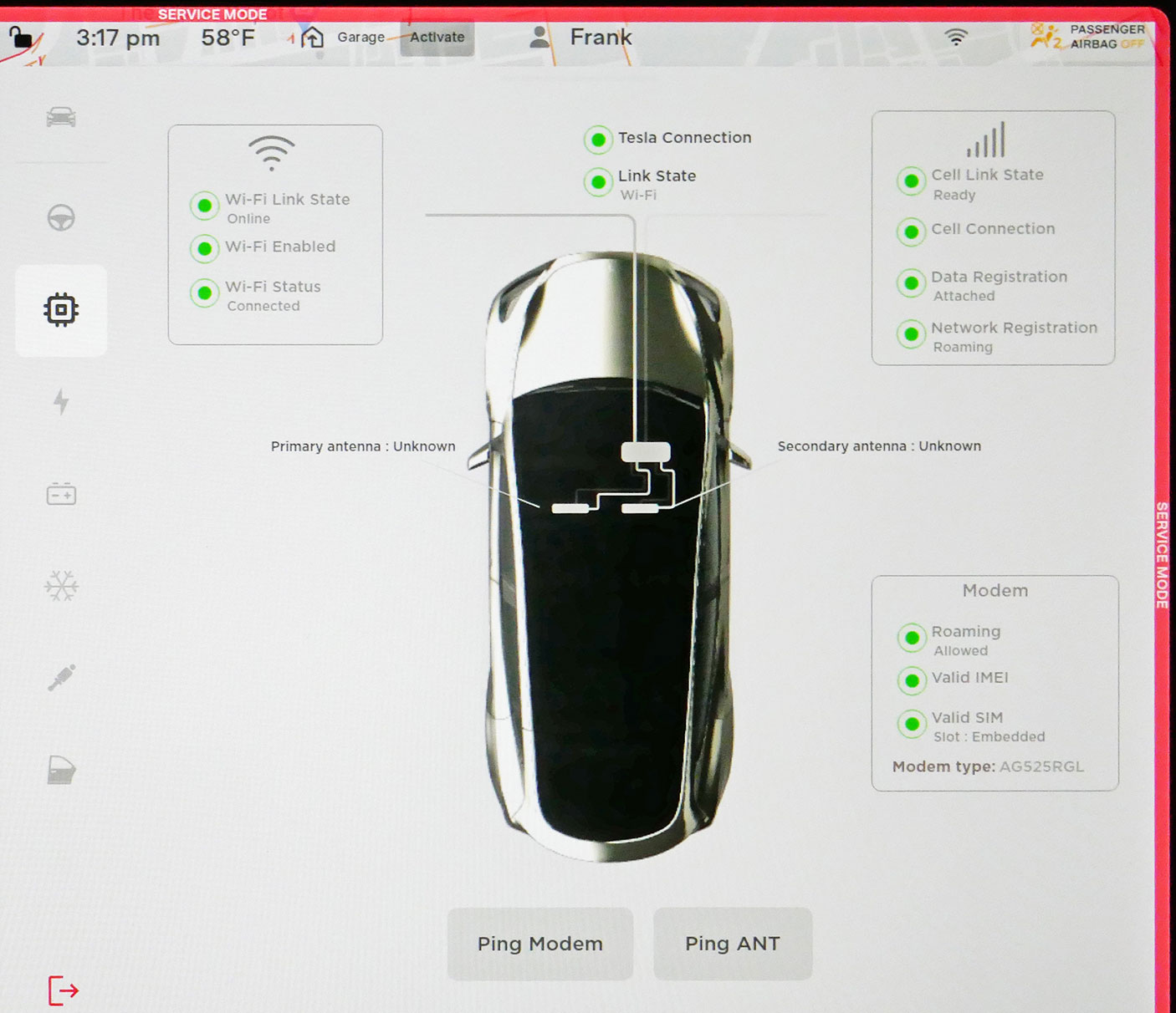 Service Mode – TeslaTap