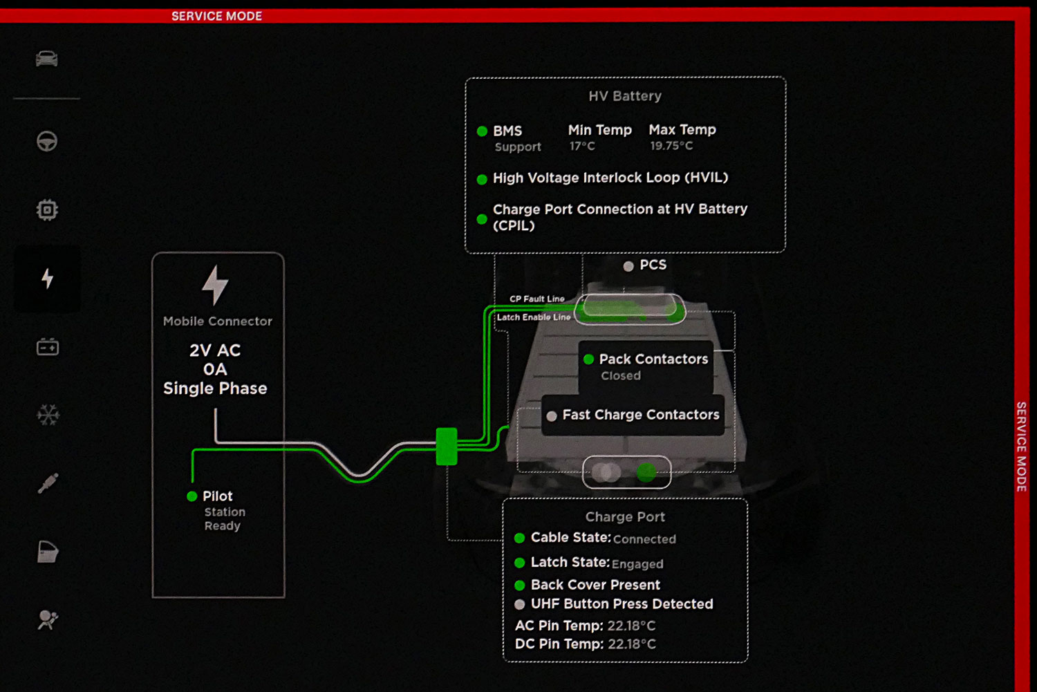 Service Mode – TeslaTap