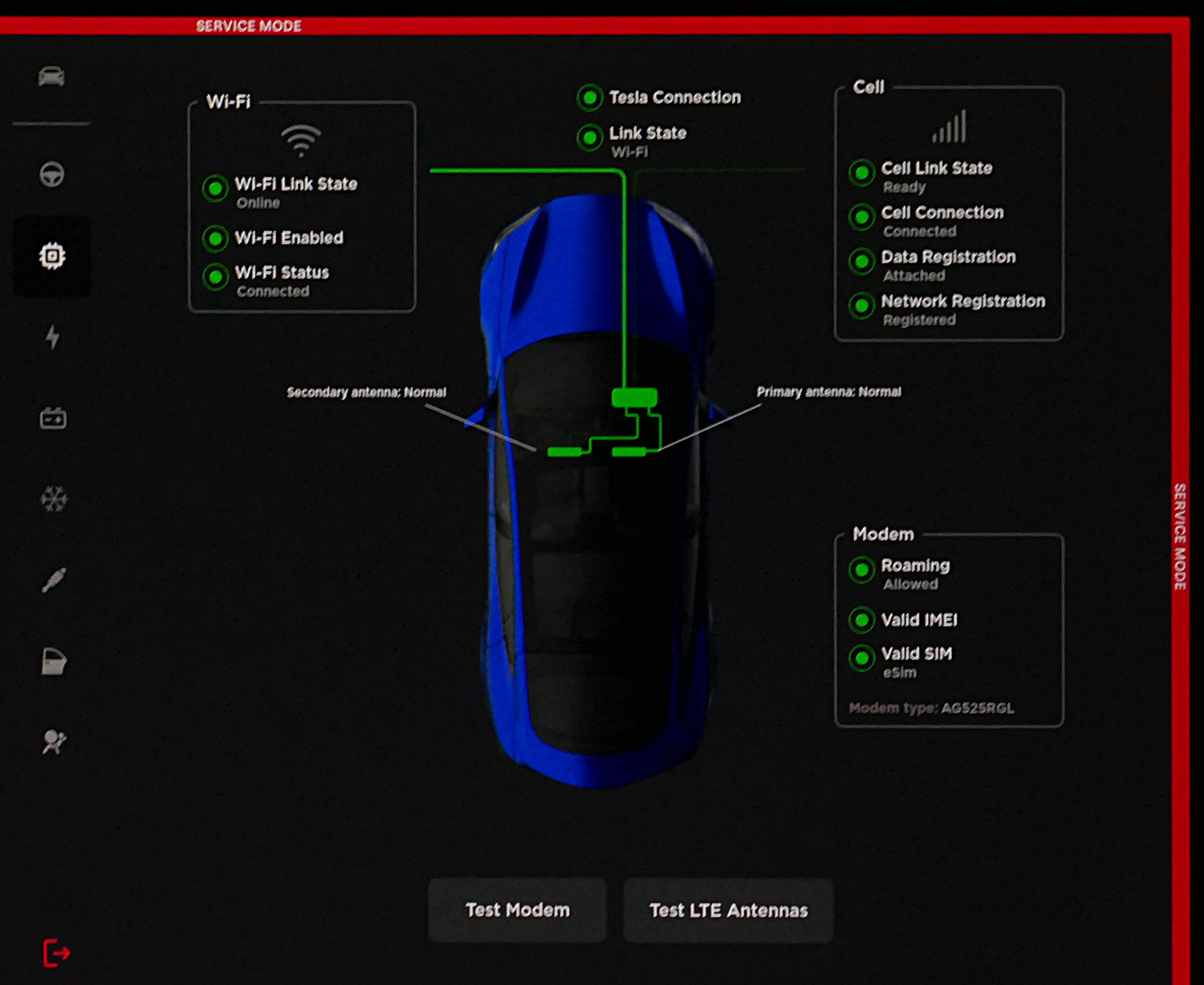 Service Mode – TeslaTap